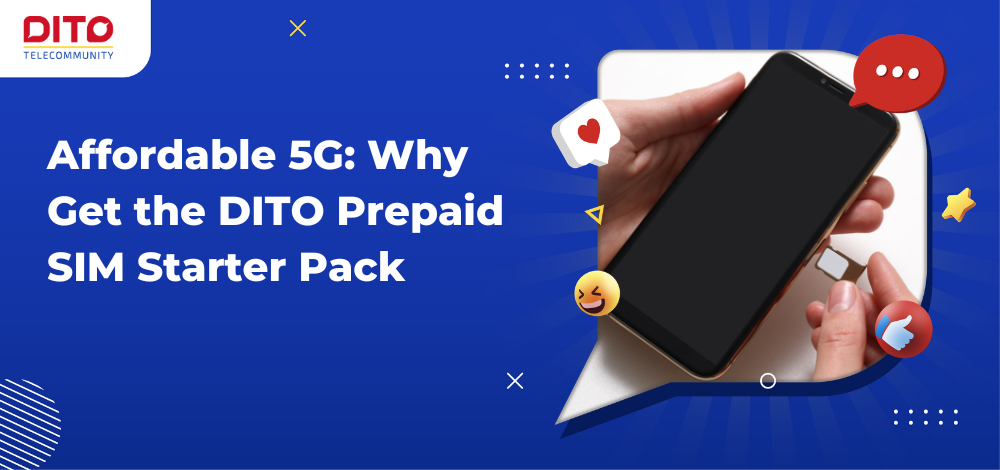Affordable DITO 5G Prepaid SIM Starter Pack | Philippines